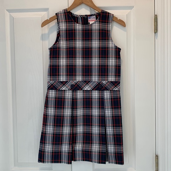 Royal Park | Dresses | Royal Park Uniforms Plaid Dress Size 8 | Poshmark